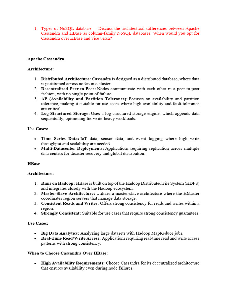 M3 Nosql Database Pdf Apache Hadoop Scalability