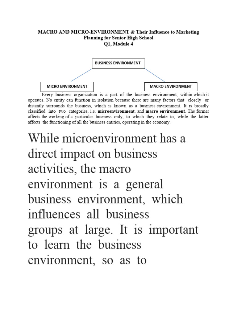 Macro & Micro-Environment in Marketing | PDF | Business | Economics