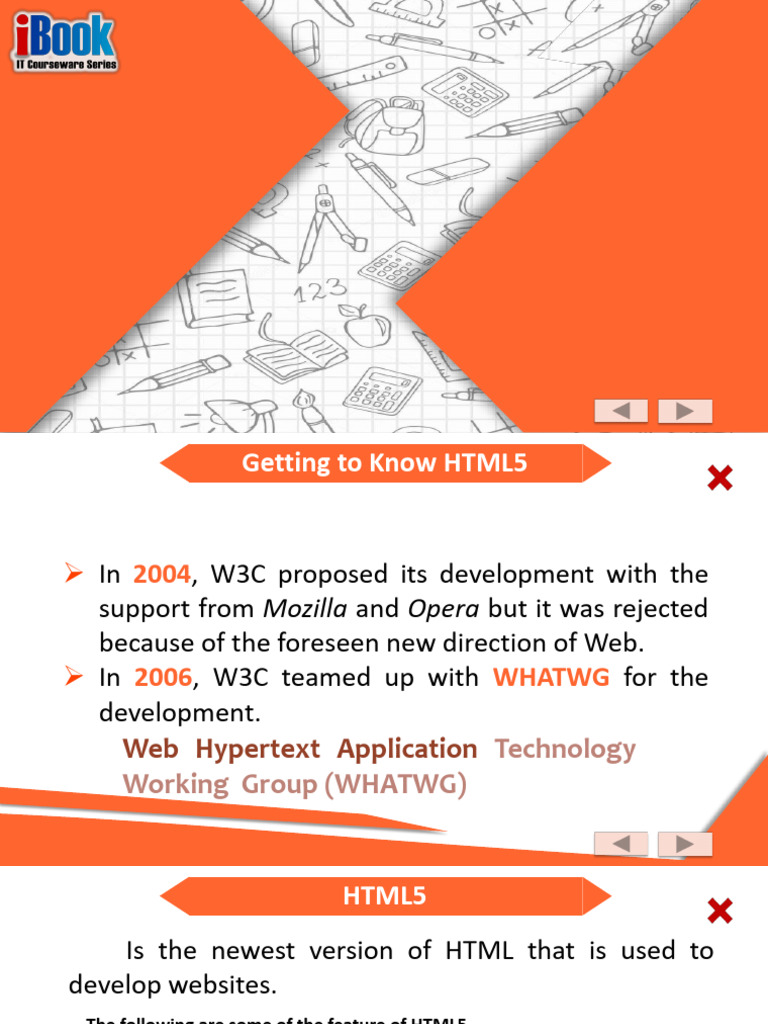week5Lesson5IntroductiontoHTML5Sep.13-172021 | PDF | Html5 | World Wide Web