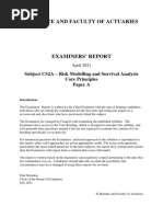 Institute and Faculty of Actuaries Examination: Subject CP2 - Modelling Practice Core Practices ...