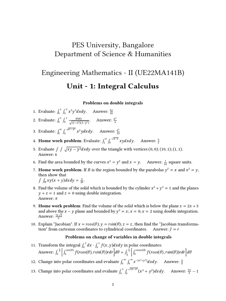 Unit 1 CW Problems With Solutions | PDF | Coordinate System | Sphere