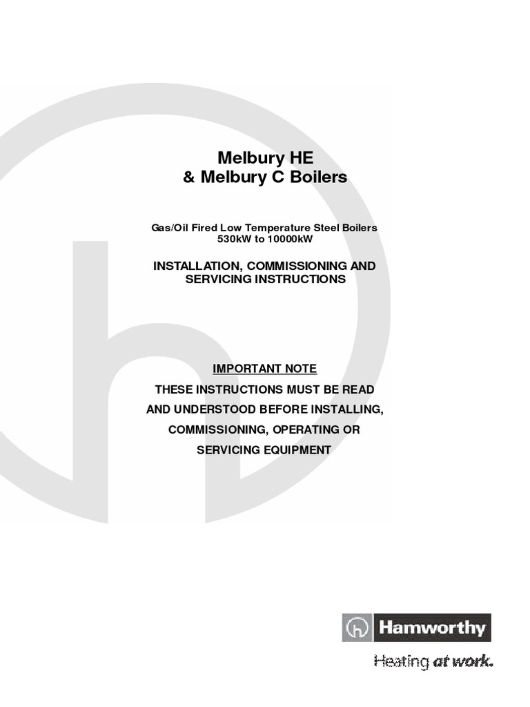 A Melbury HE Installers Guide | PDF | Water Heating | Boiler
