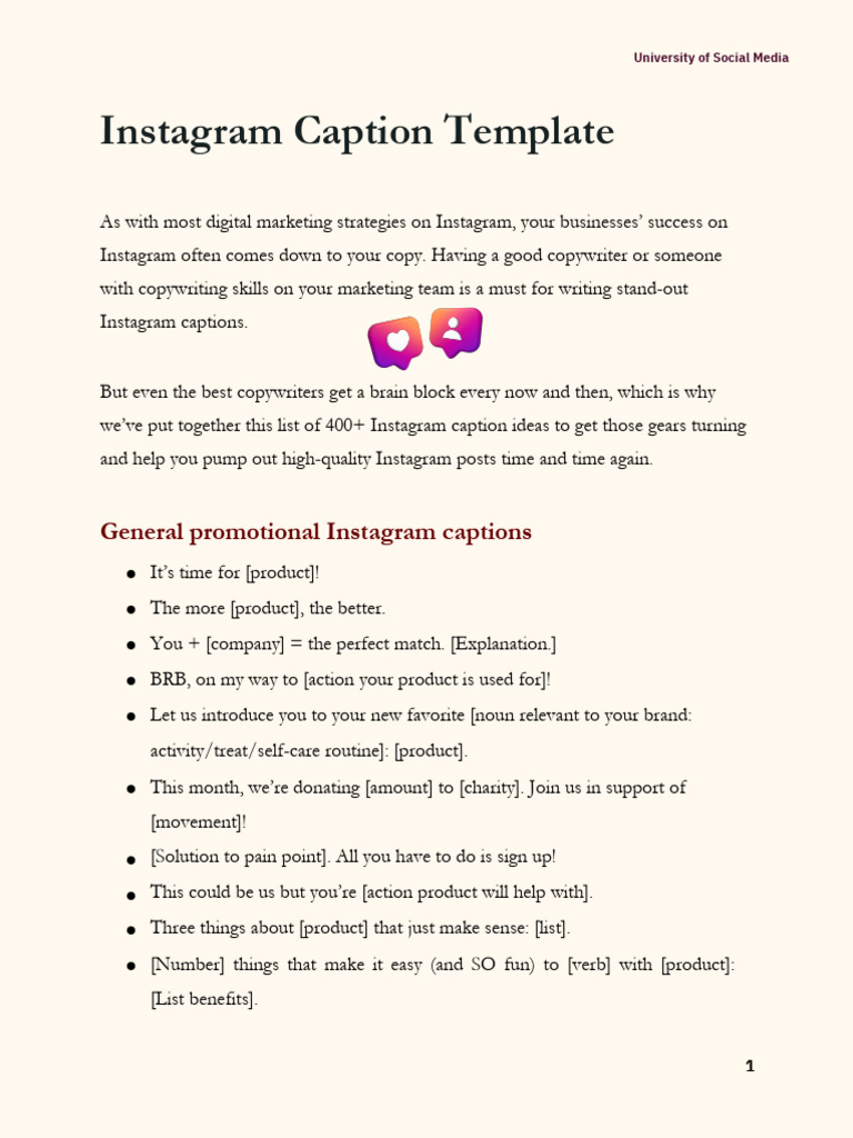 IG Caption Template.pdf | Download Free PDF | Hanukkah | Halloween