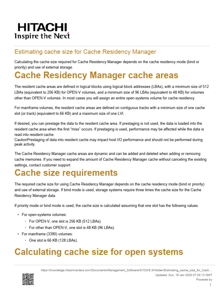 Estimating Cache Size For Cache Residency Manager | PDF | Cache (Computing) | Computer Data Storage