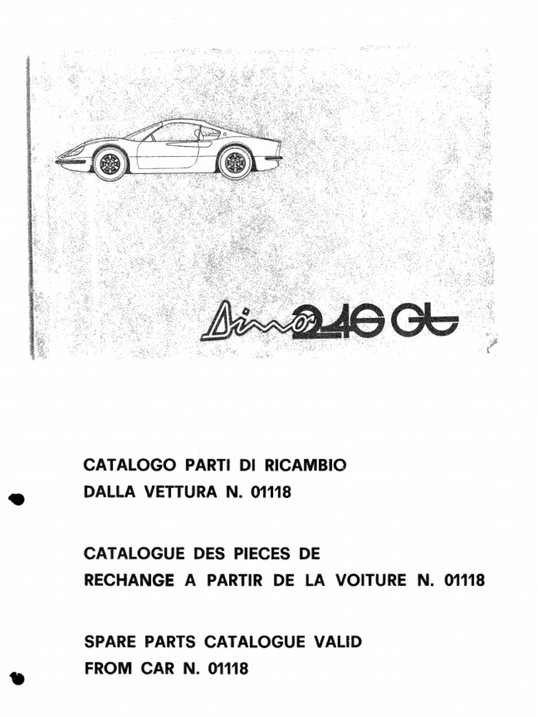 Dino 246 GT Parts | PDF