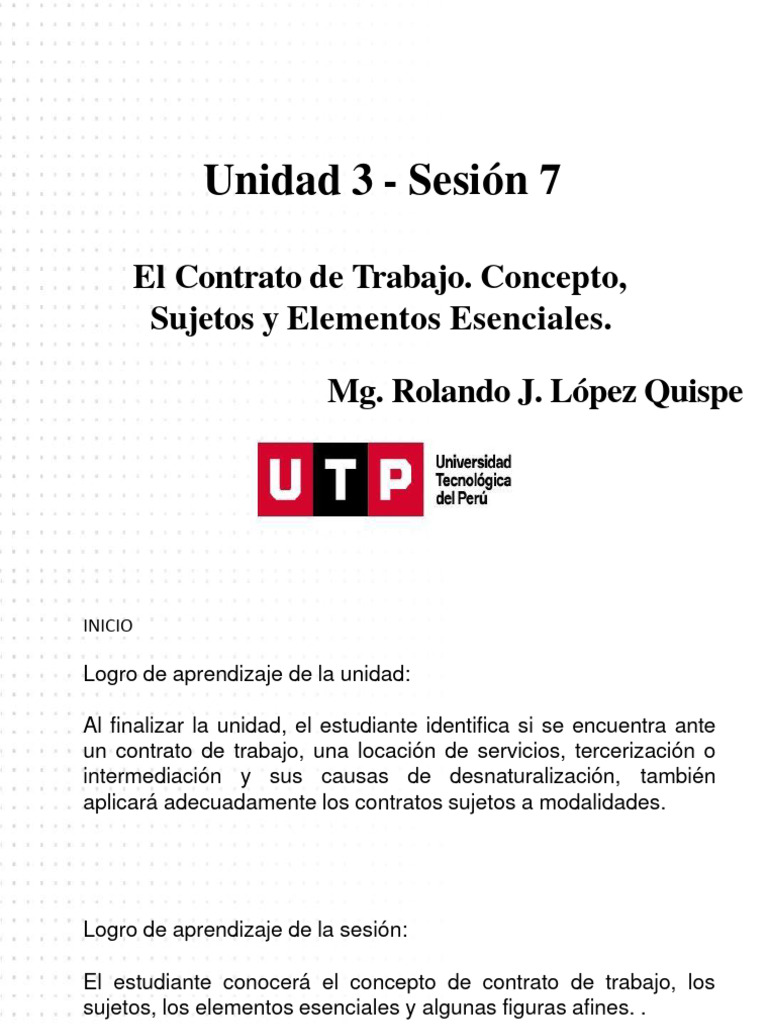 S07_s7 - material | Descargar gratis PDF | Derecho laboral | Caso de ley