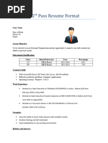 Resumes Documents & PDFs | Scribd