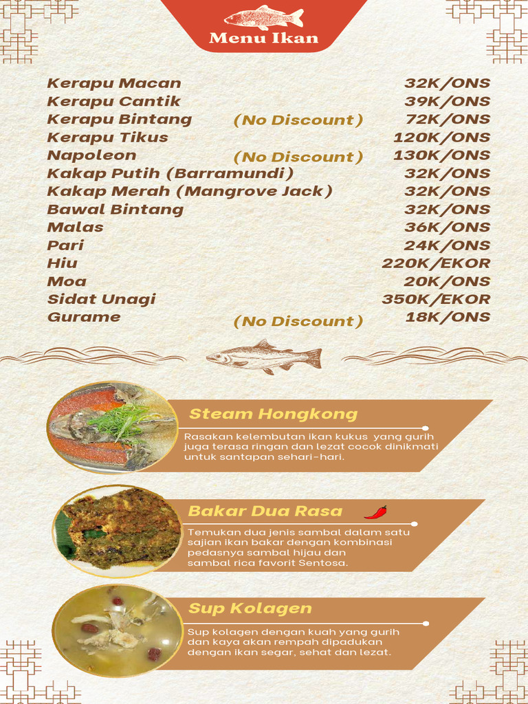 Buku Menu Sentosa Bandung | PDF