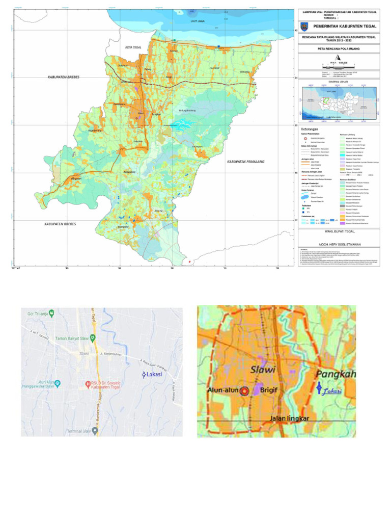 RTRW Kab Tegal 2012-2032 & Map Slawi | PDF