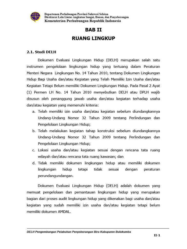 Bab 2 DELH Pelabuhan Tanjung Bira | PDF | Bisnis | Sains & Matematika