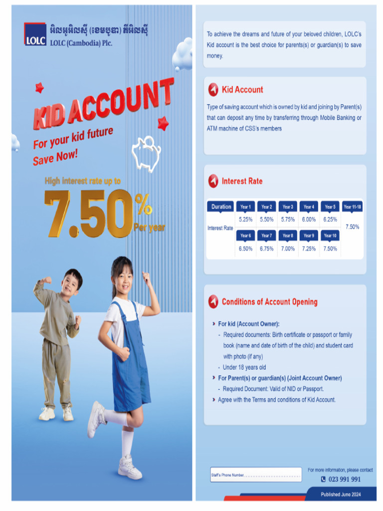 Kid Account 2024 en | PDF