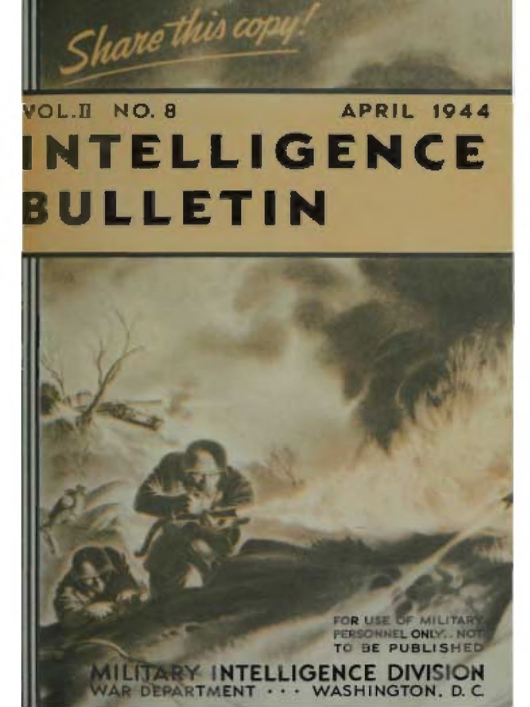 Intelligence Bulletin Vol 2 No 08 | PDF | Cartridge (Firearms) | Tanks