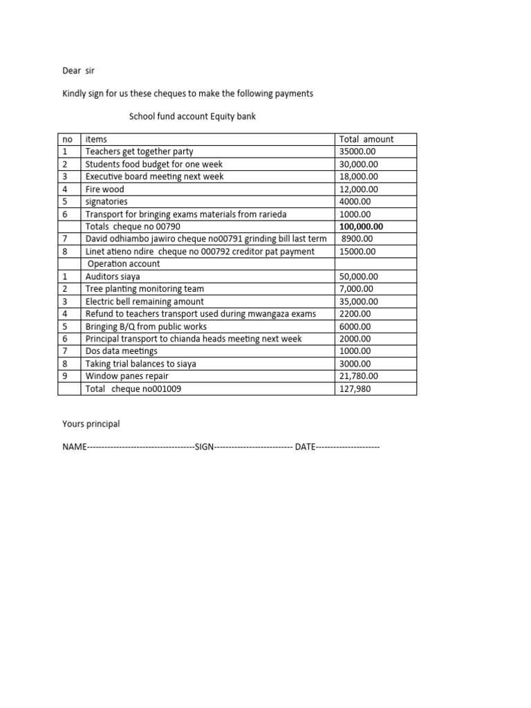 Cheque Signing | PDF