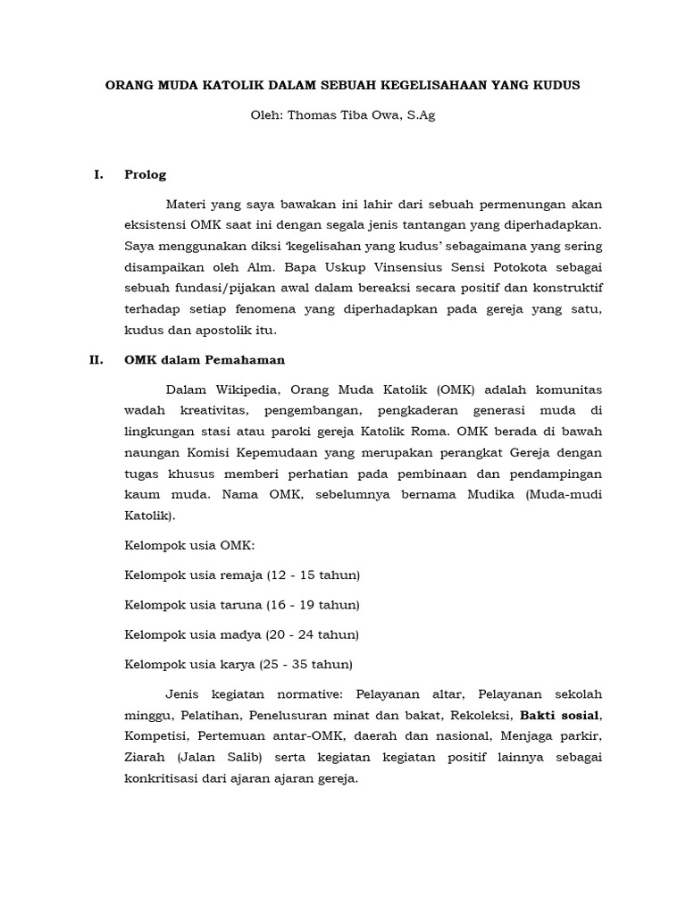 Draft Materi Omk Wolosambi | PDF | Ilmu Sosial