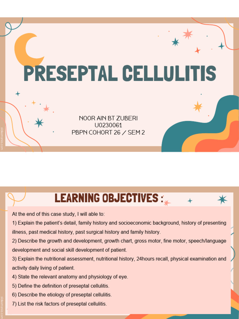 Case Study: Preseptal Cellulitis in Infants | PDF | Cornea | Dermatitis