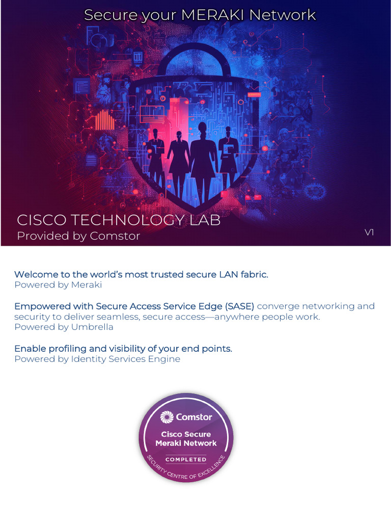 Lab Guide - Secure Meraki Network | PDF | Malware | Proxy Server