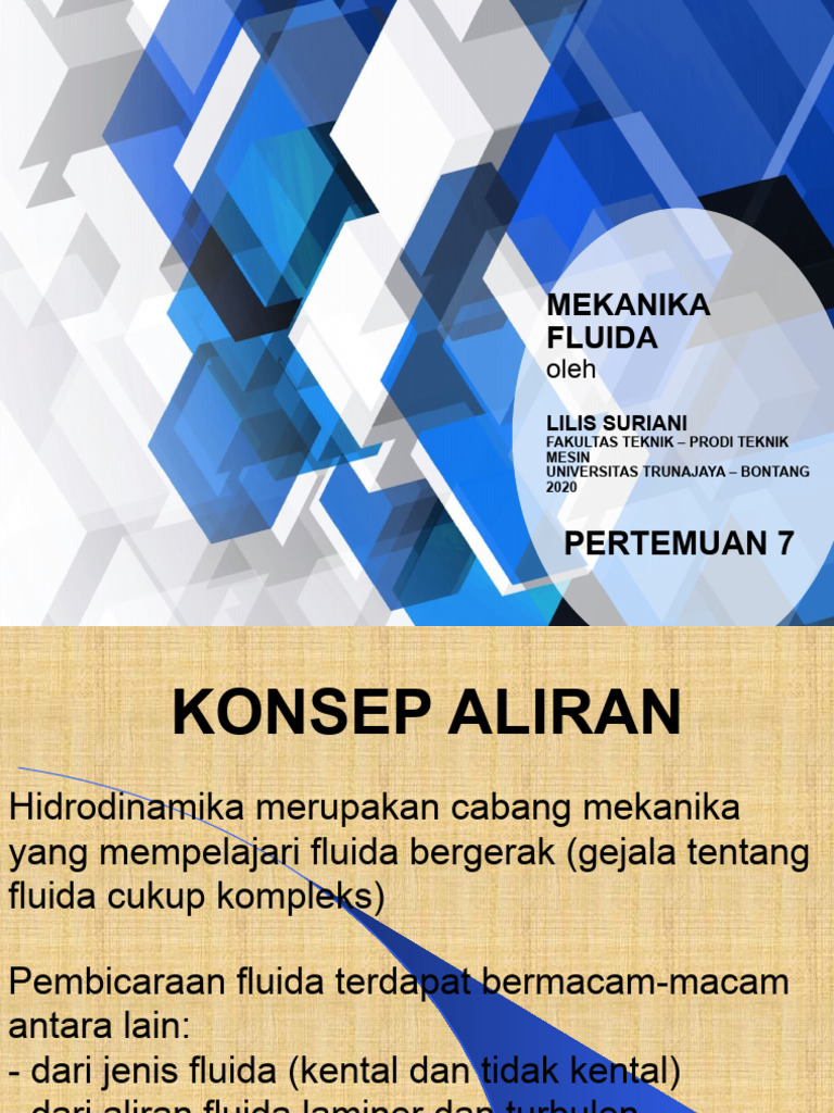 Pertemuan-7 (Konsep Aliran) | PDF