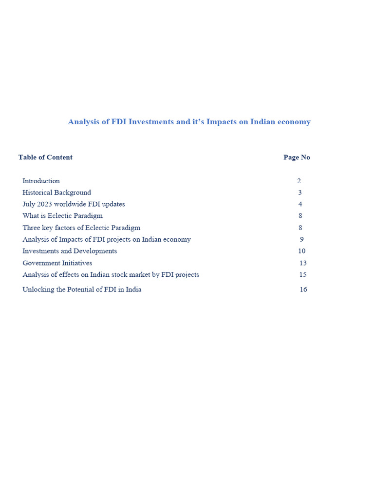 RM Final | PDF | Foreign Direct Investment | Business