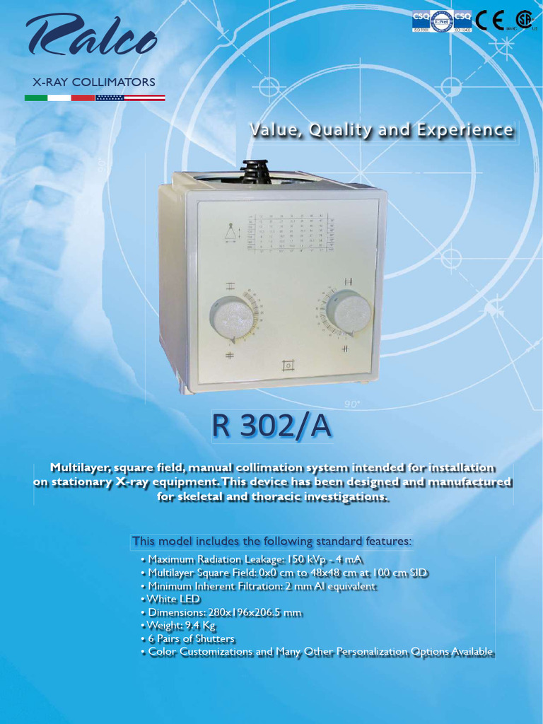 R302 A Brochure (1) | PDF | X Ray | Manufactured Goods
