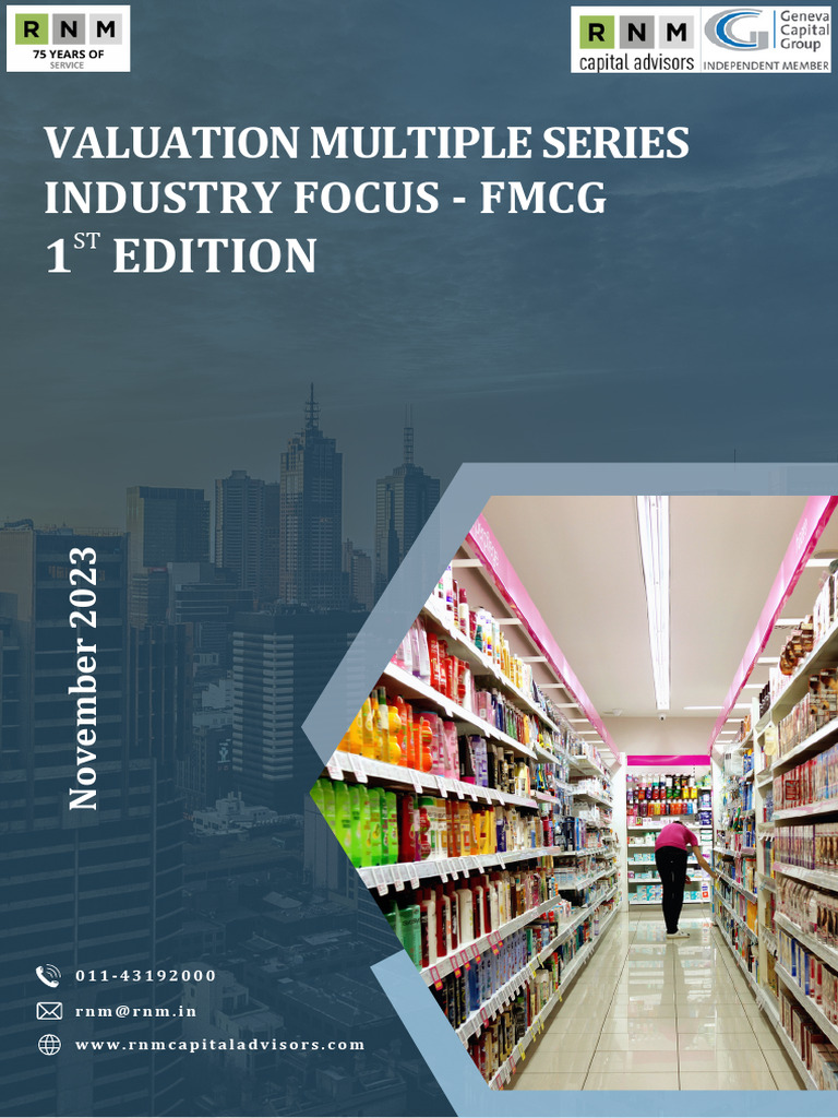 Valuation Multiples Report FMCG | PDF | Valuation (Finance) | Price–Earnings Ratio