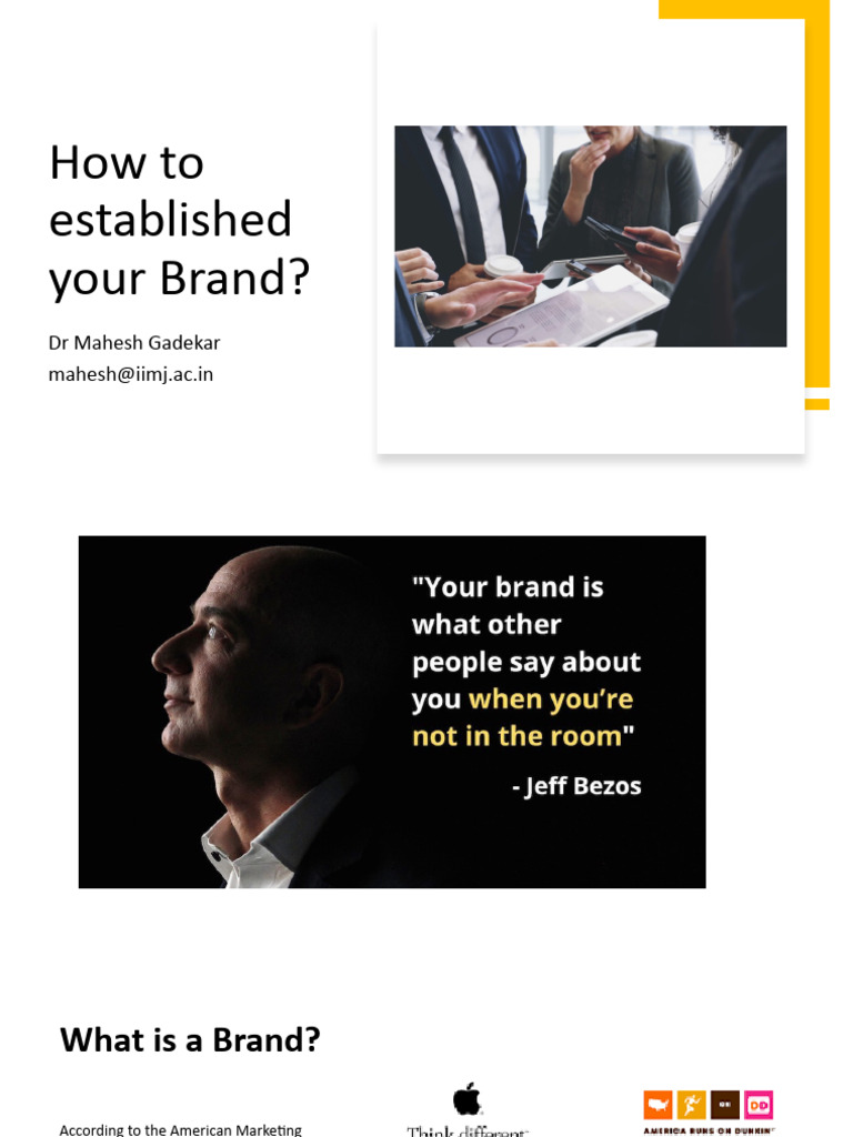 How To Established Your Brand | PDF | Brand | Target Audience