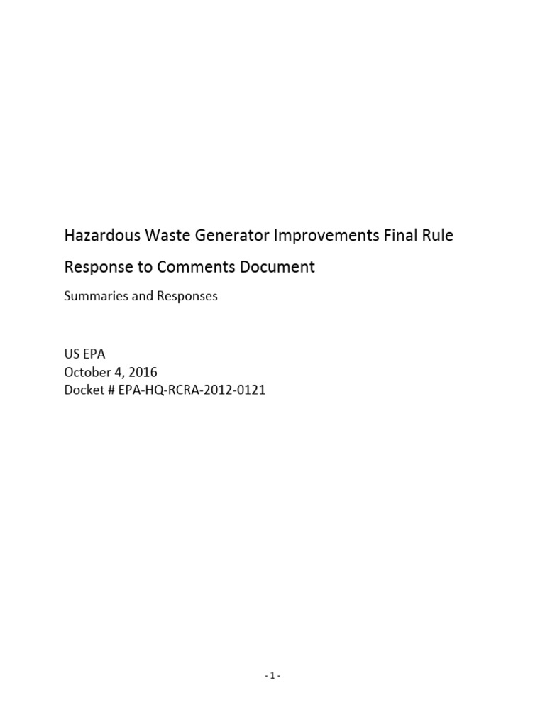 EPA HQ RCRA 2012 0121 0312 - Content | PDF | Waste | Hazardous Waste