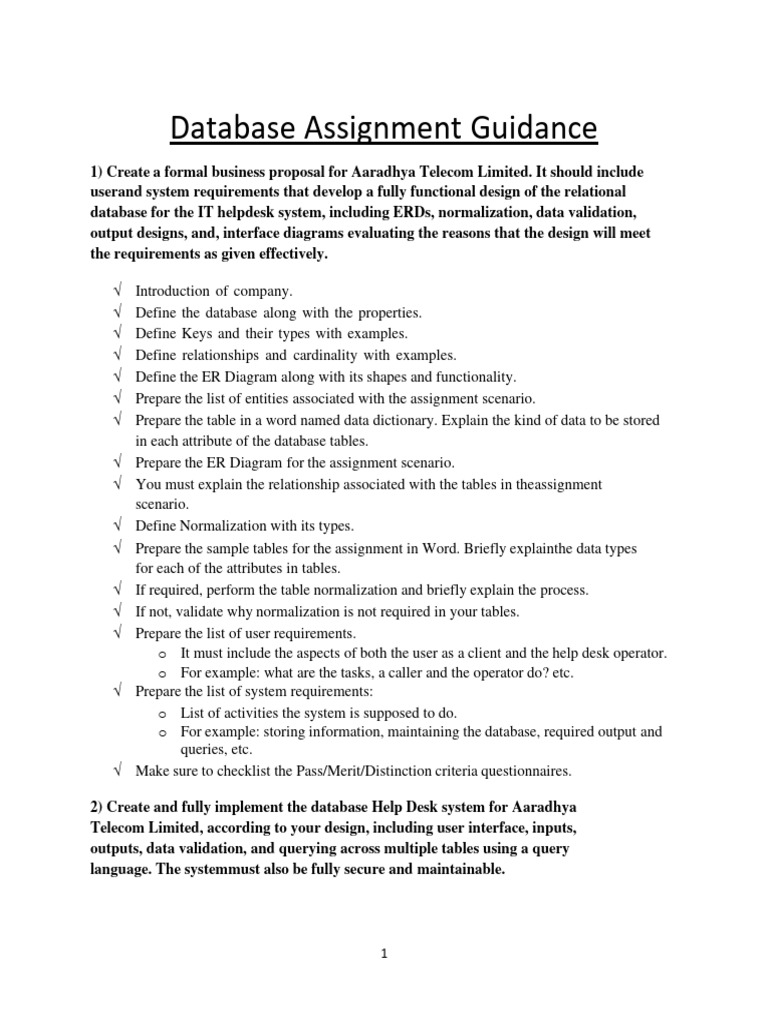 Assignment Guidance | PDF | Databases | Software Engineering Assignment Guidance | PDF | Databases | Software Engineering