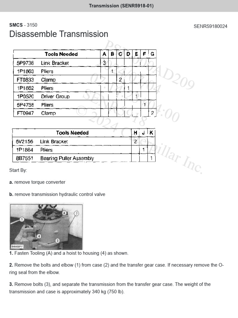 Transmission Disassembly and Assembly Guide | PDF | Clutch | Piston