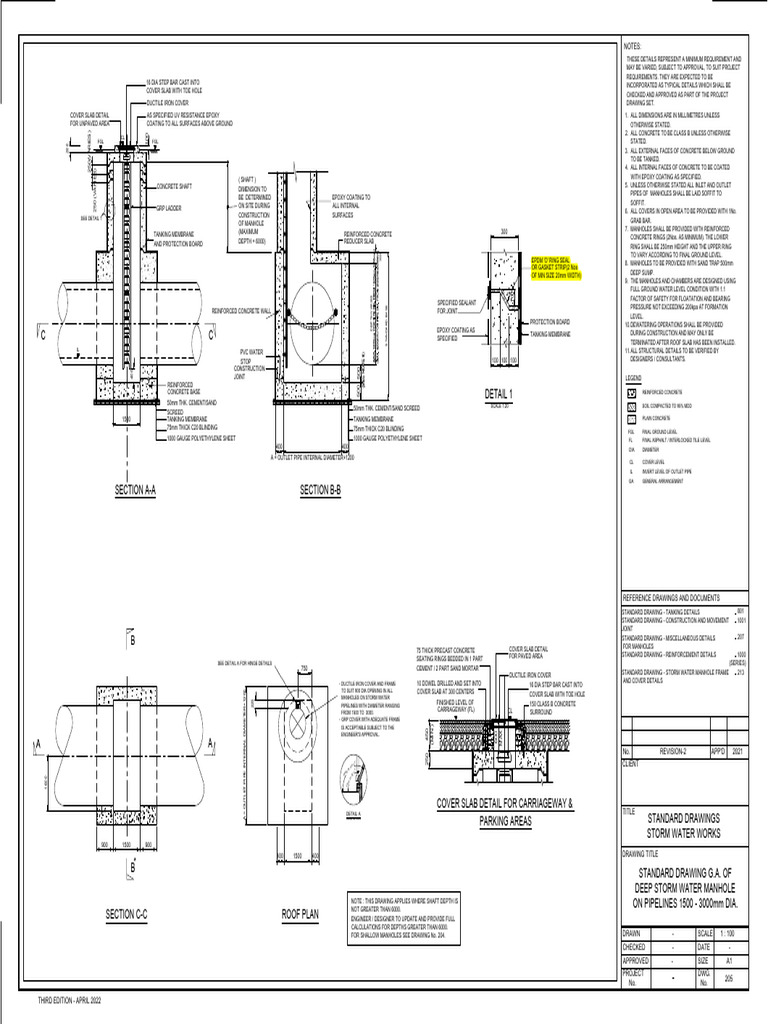 EPDM Gasket and Neoprene Rubber (SW Manholes) | PDF | Concrete | Pipe ...
