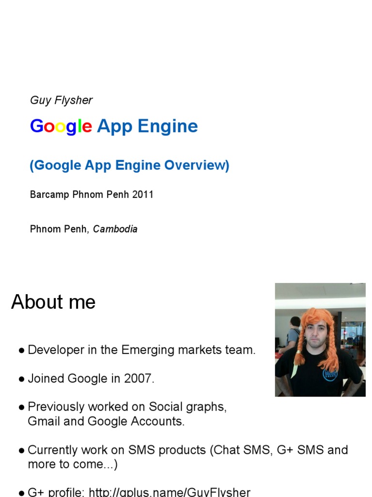 Google App Engine Overview | PDF | Java Server Pages | Java Servlet