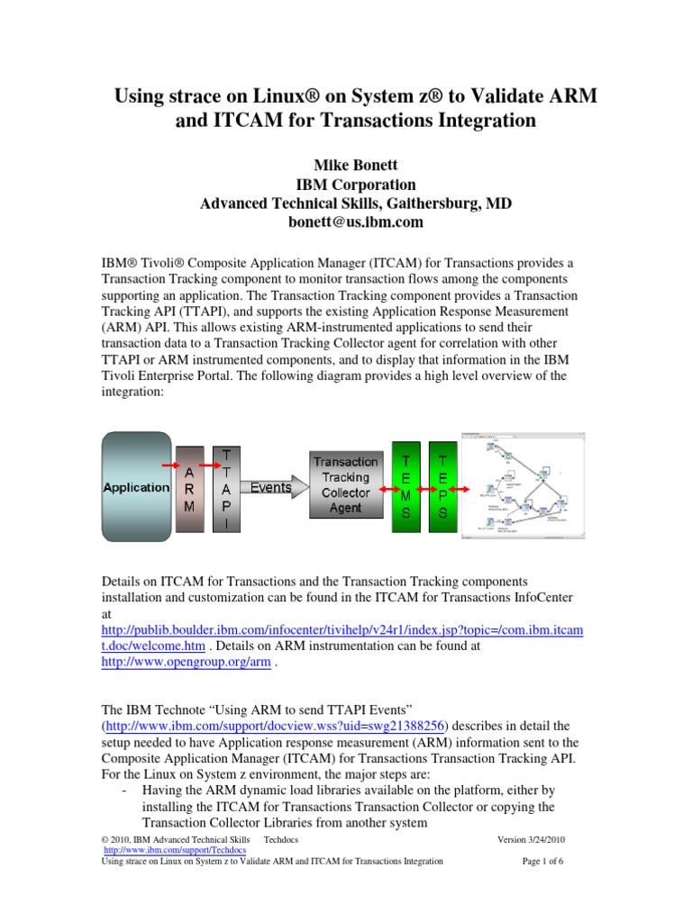 Strace ITCAM TT | PDF | Library (Computing) | Computer File