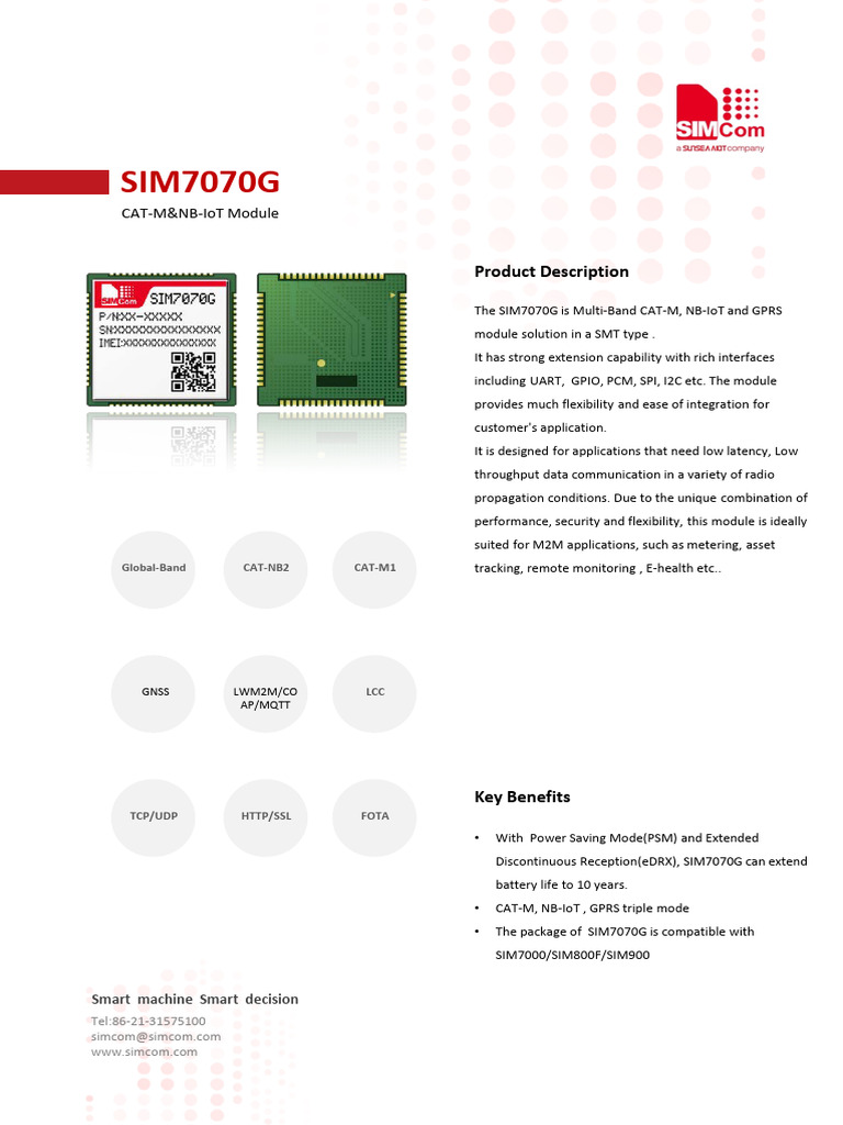 Sim7070g Spec 20190830 | PDF | Transport Layer Security | General ...