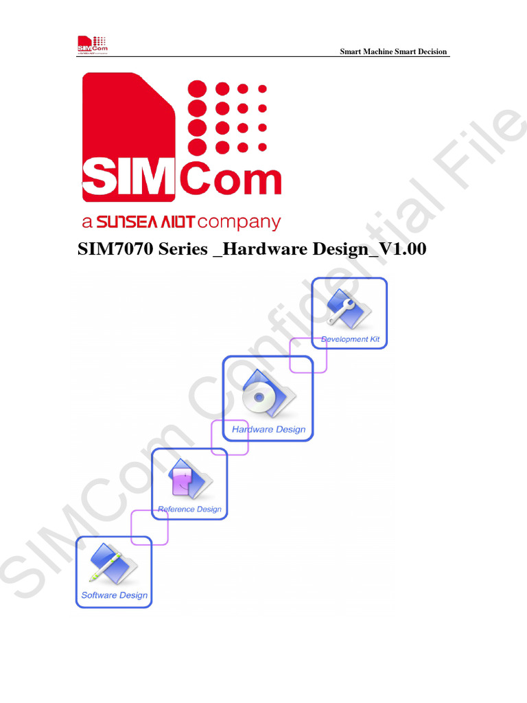 SIM7070 Series Hardware Design V1.00 | PDF | Lte (Telecommunication) | General Packet Radio Service