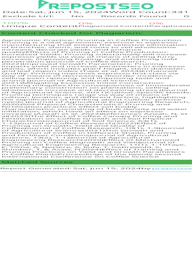 Pruning Pdf Pruning Coffee