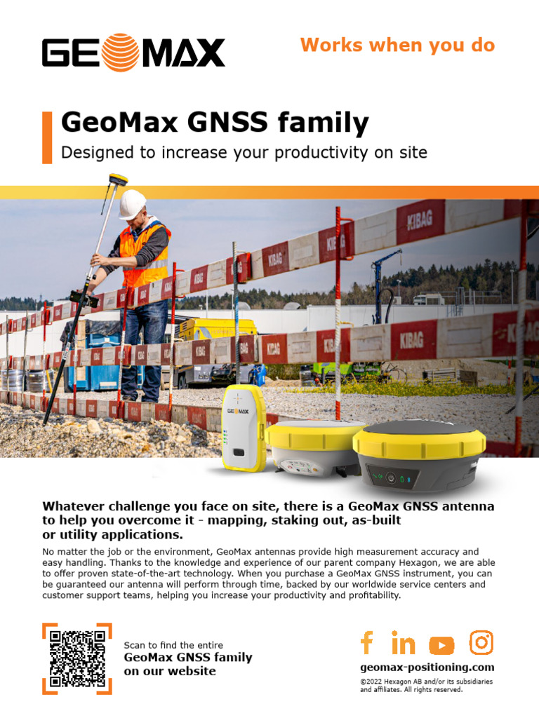 GeoMax GNSS Antennas for Precision Work | PDF | Surveying | Reliability ...