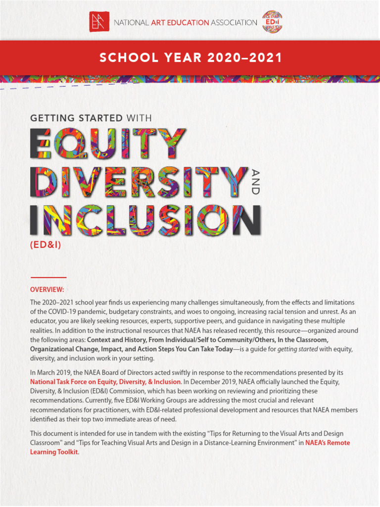 NAEA - Getting Started With Equity, Diversity, and Inclusion | PDF ...