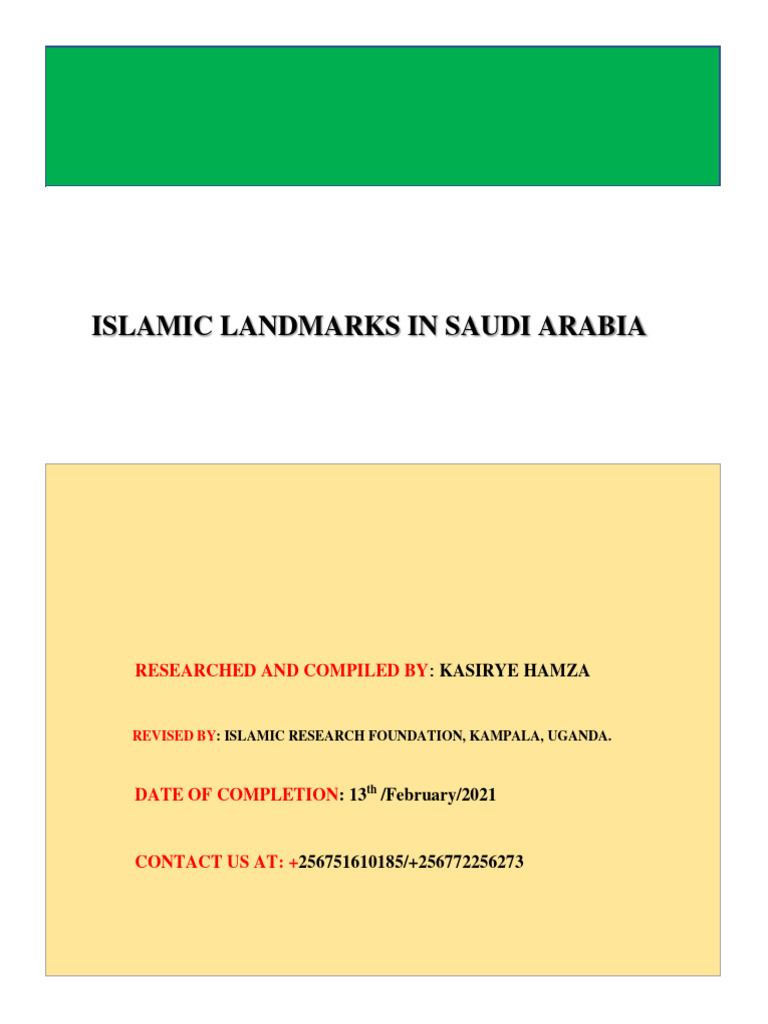 Islamic Landmarks in Saudi Arabia | PDF | Wahhabism | Muhammad
