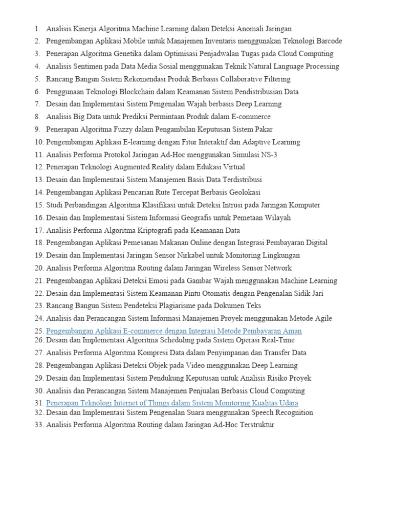 Refrensi Judul Skripsi | PDF | Komputer | Teknologi & Rekayasa