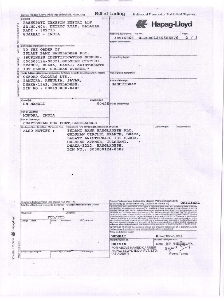0050 Shipping Documents - 0001 | PDF