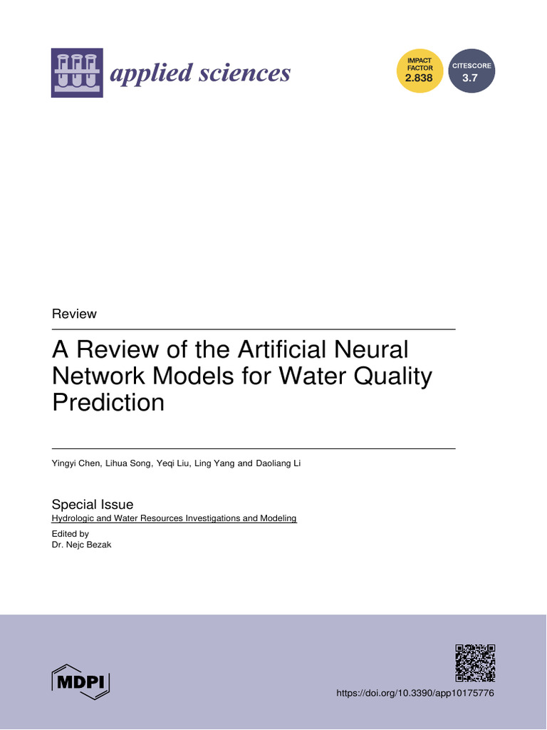 Applsci 10 05776 With Cover | PDF | Artificial Neural Network | Applied Mathematics