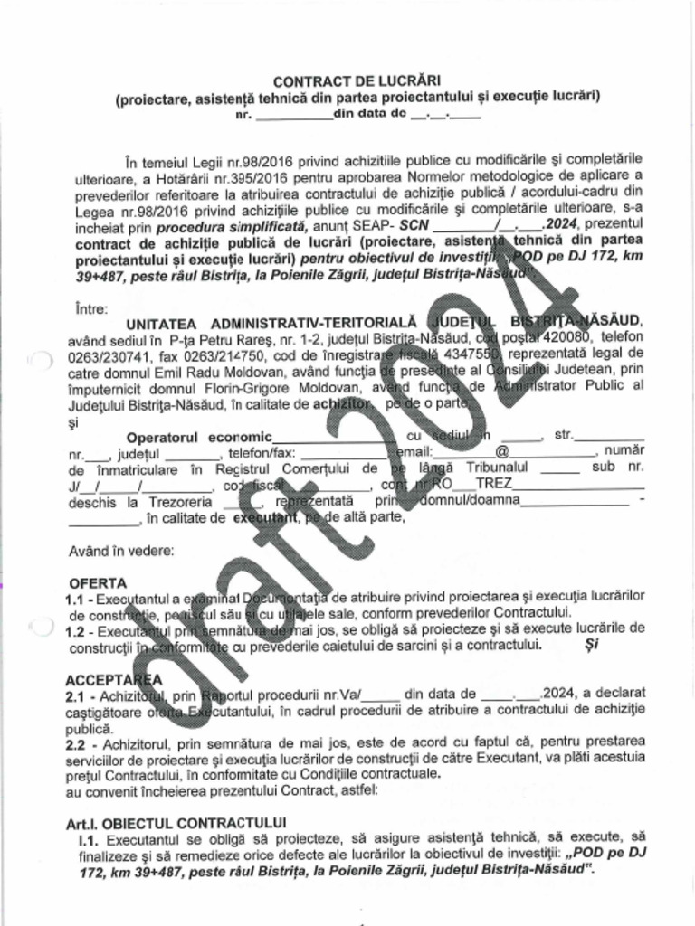 Contract - Model-Semnat | PDF