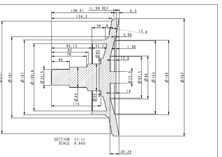 Chander Scoop Hub 262OD Drawing | PDF