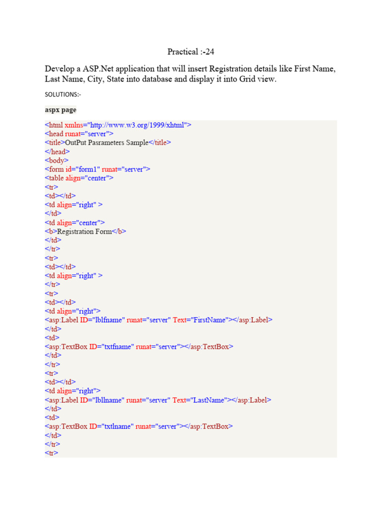 Practical 24 | PDF | Parameter (Computer Programming) | Software