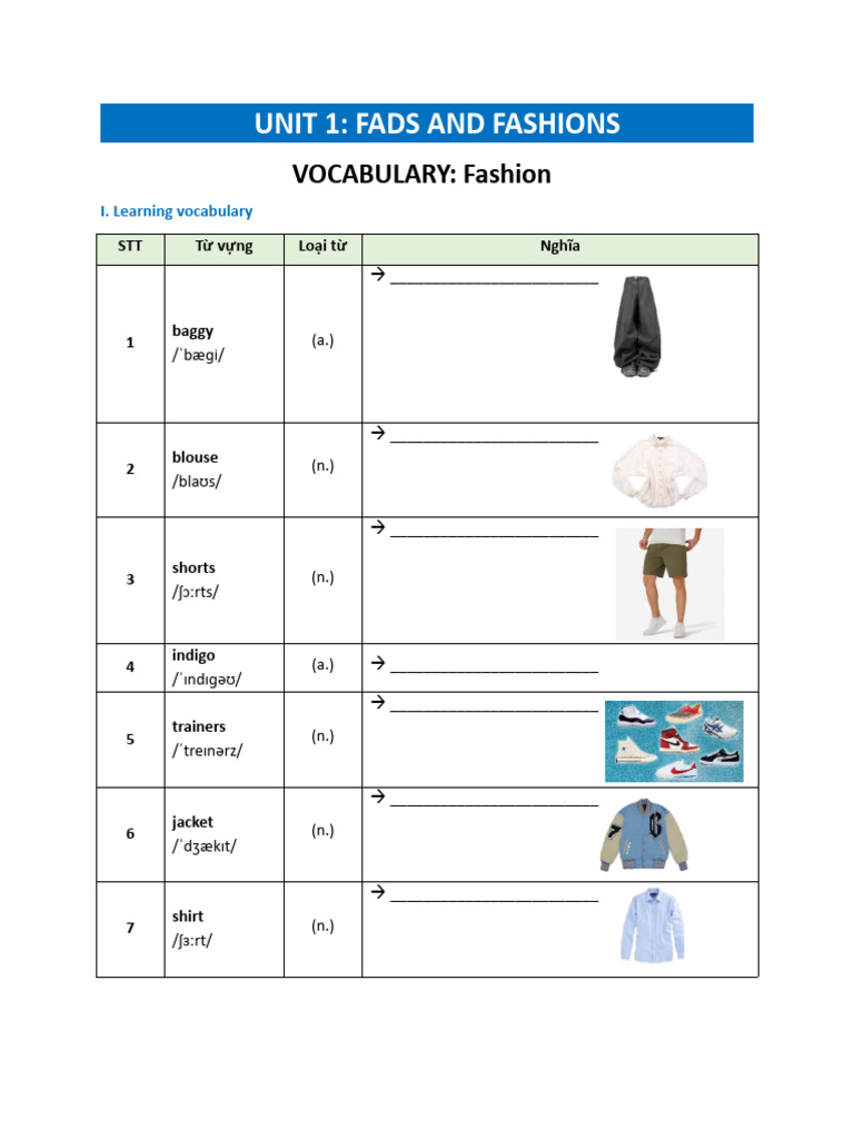 UNIT 1 - Vocab + Listening + Grammar | PDF