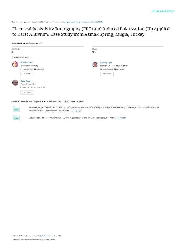 IGWC 2017 FullPaper | PDF | Aquifer | Electrical Resistivity And ...