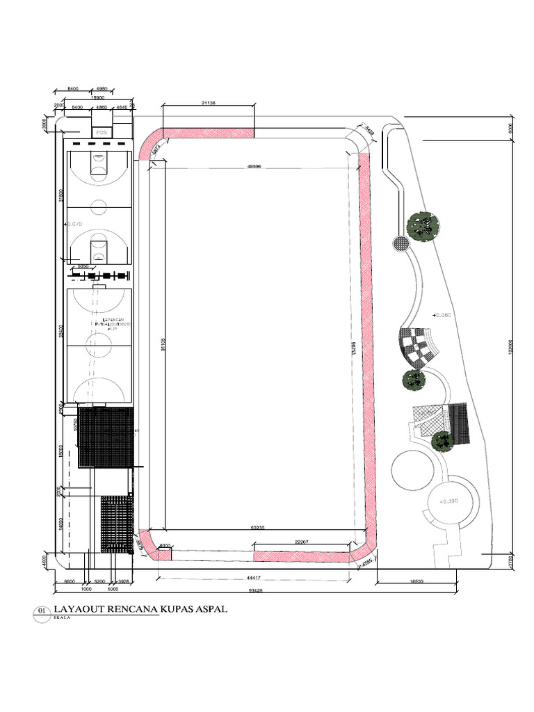 Denah Kupas Aspal Jogging Track | PDF