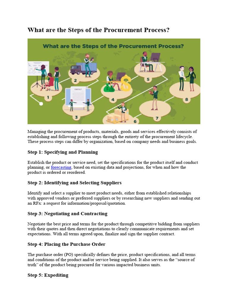 What Are The Steps of The Procurement Process | PDF | Procurement ...