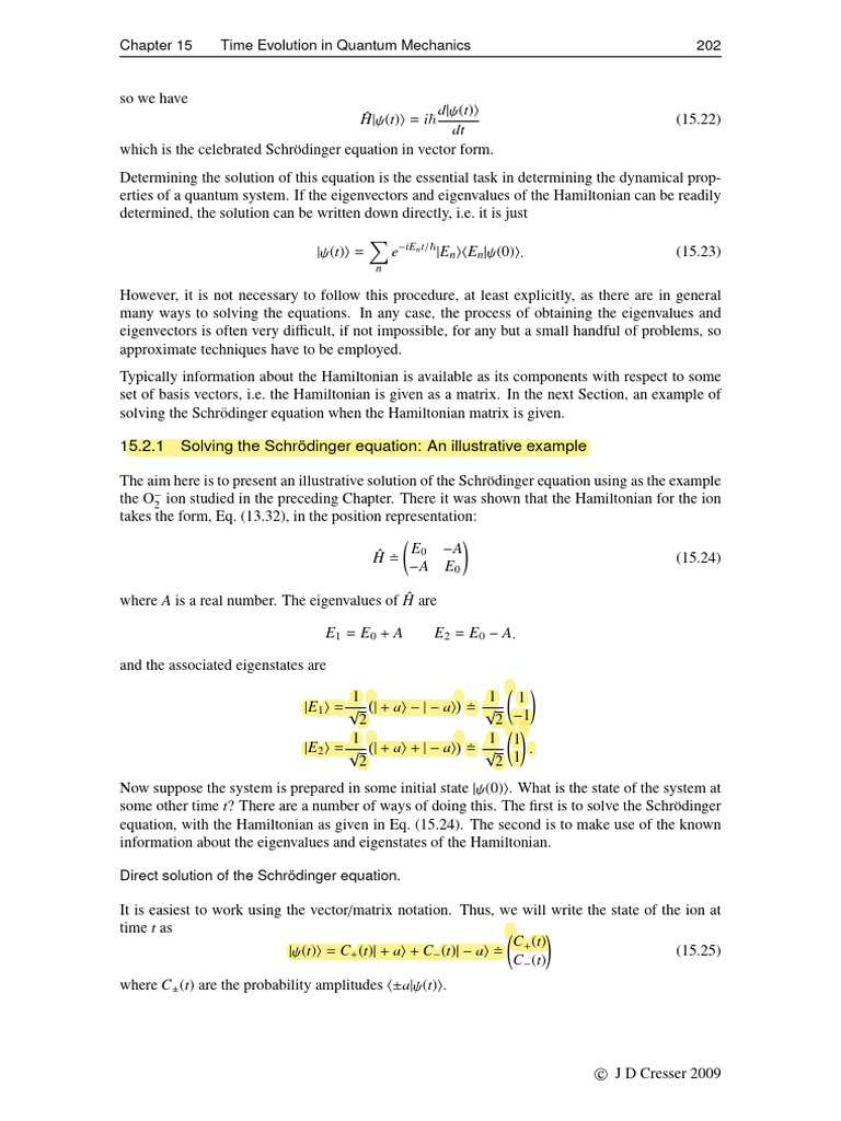 time_evolution_2d_Hamiltonian | PDF | Schrödinger Equation ...