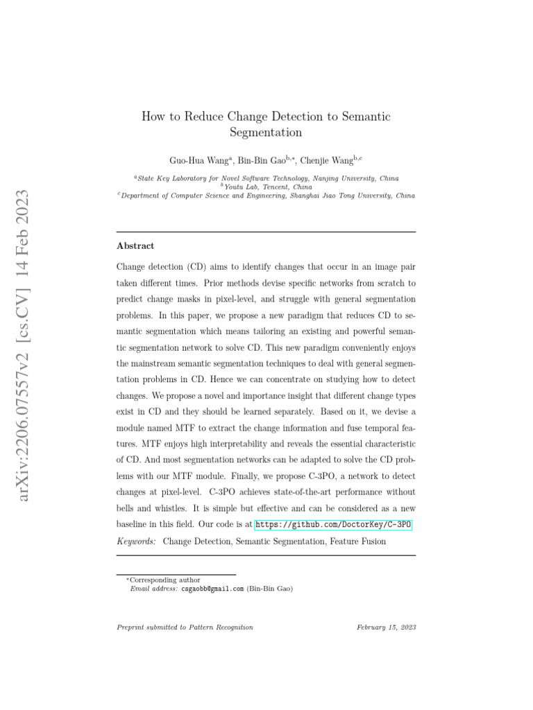 Scene Change Detection | PDF | Image Segmentation | Computer Vision