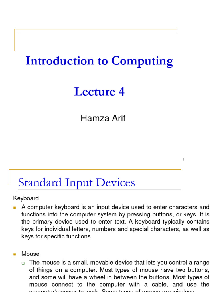 Ict Lec No 4 Pdf Computer Keyboard Cursor User Interface 2073